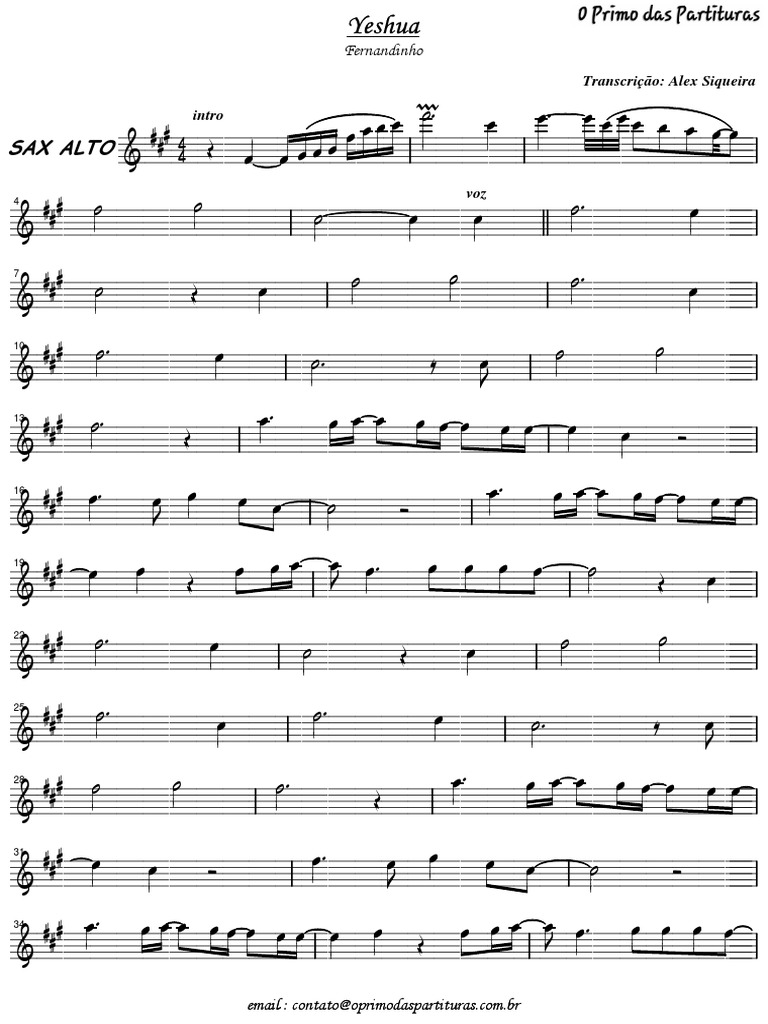 Yeshua - Sax Alto | PDF