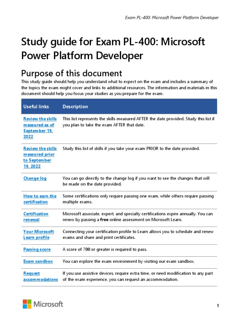 PL-400 Study Guide: Power Platform Developer | PDF | Web Application | Component Based Software ...