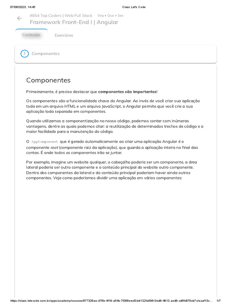 Componentes Angular | PDF