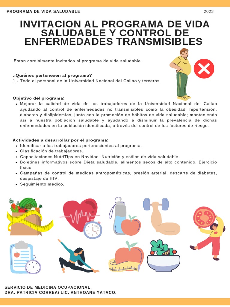 Invitación Programa de Vida Saludable | PDF