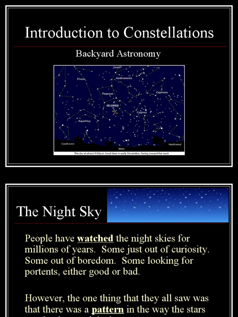Constellations Powerpoint | PDF | Stars | Ptolemy