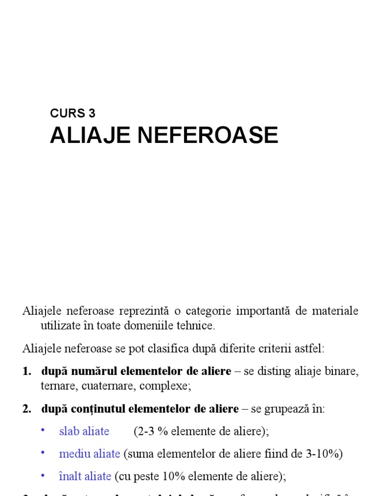 Curs 3 Cu Si Aliajele Lui | PDF