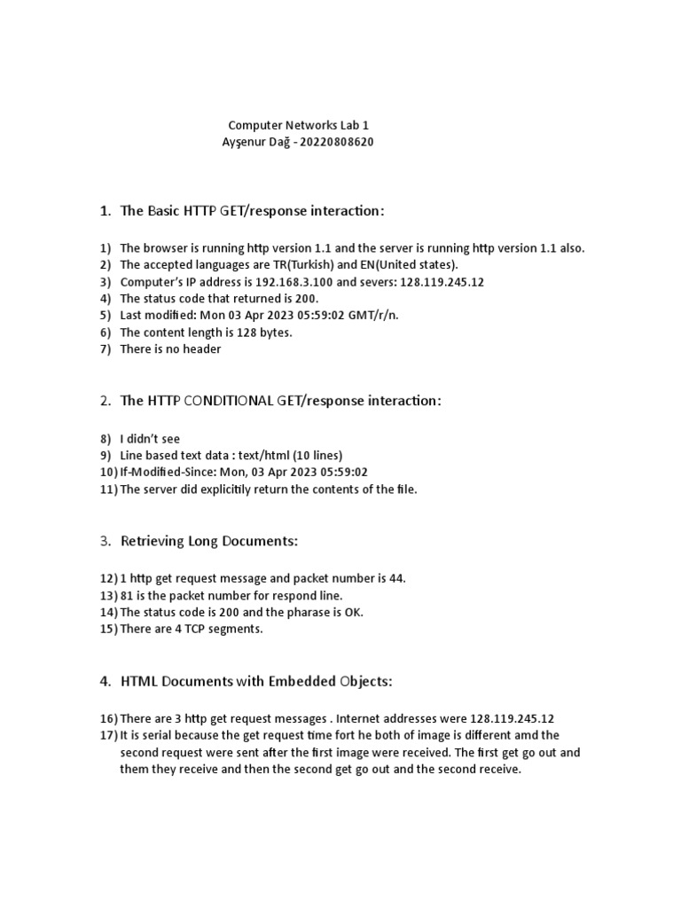 Computer Networks Lab 1 | PDF Computer Networks Lab 1 | PDF