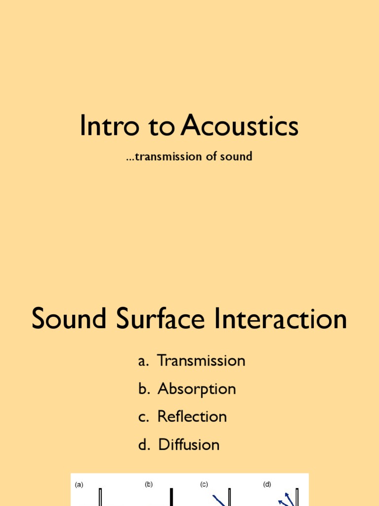 Introduction To Acoustics, Presentation | PDF