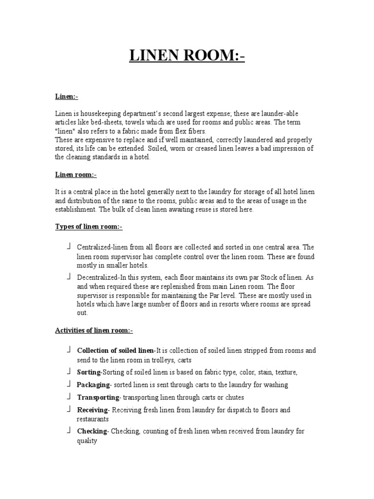 Linen Room | PDF | Bedding | Textiles