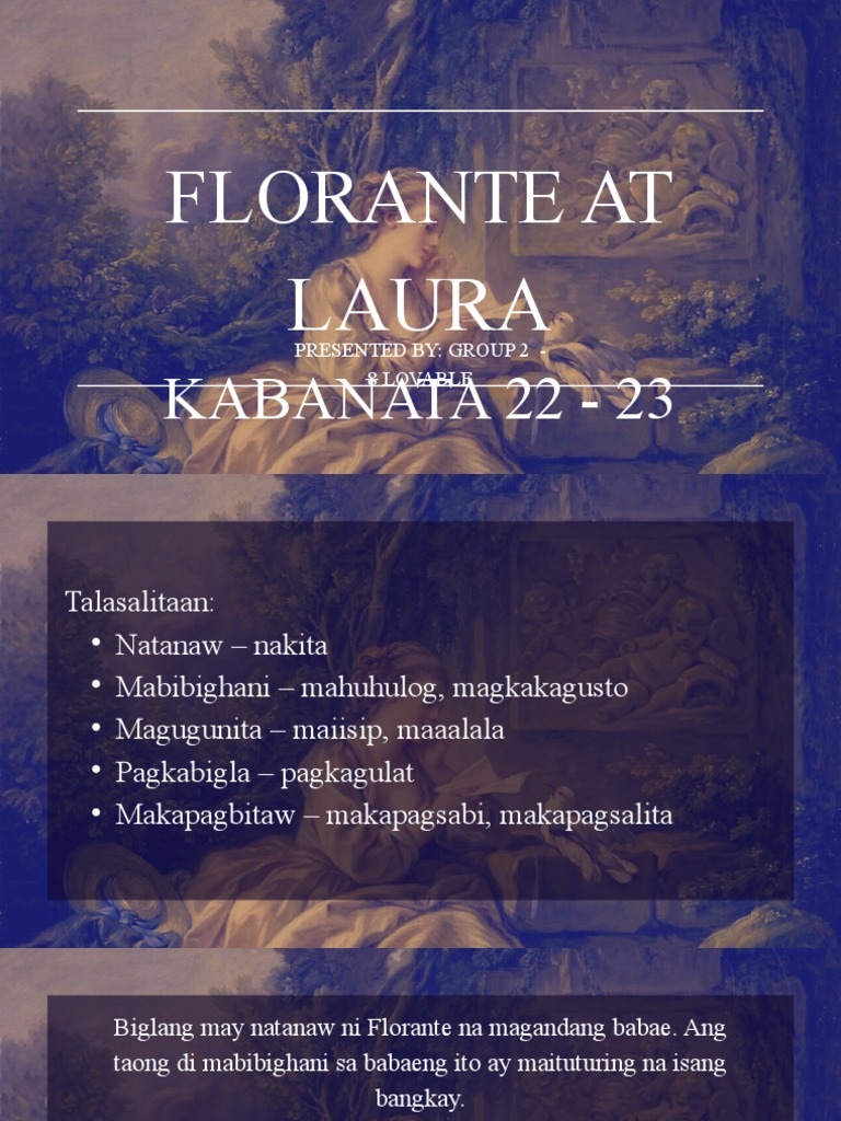 Florante at Laura Kabanata 22 and 23 - 8 Lovable | PDF