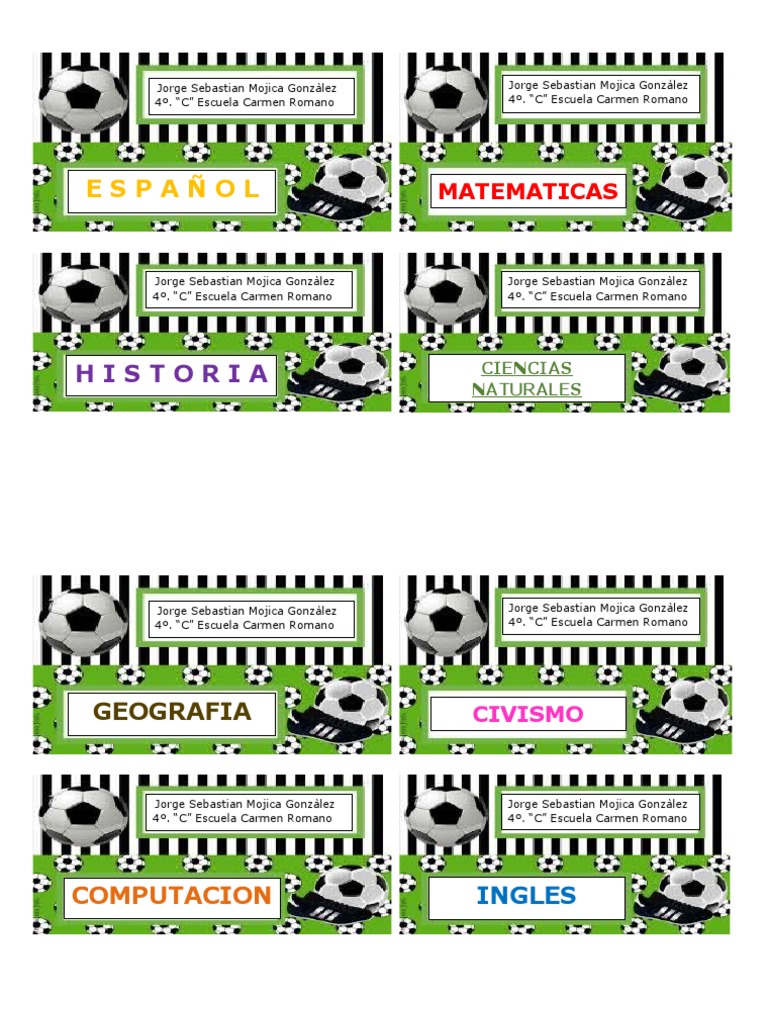 Etiquetas Escuela | PDF