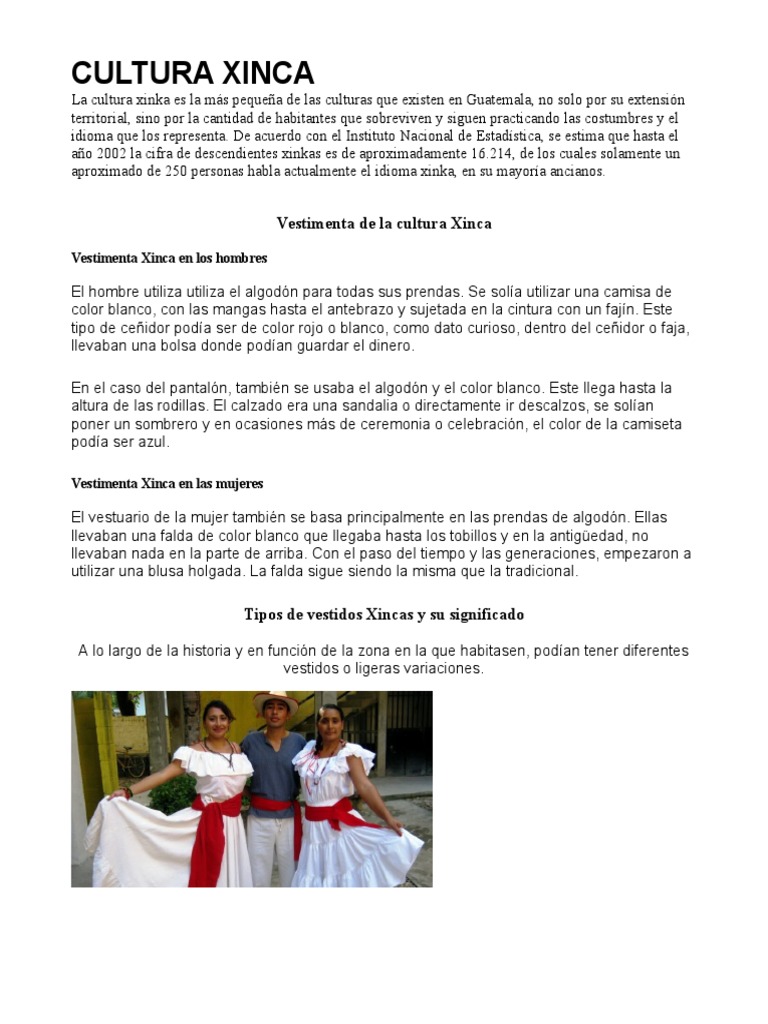 Cultura Xinca | PDF | Ropa | Falda