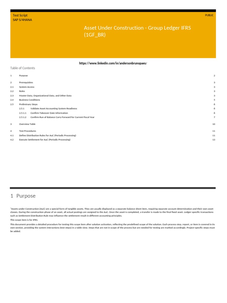 Asset Under Construction - Group Ledger IFRS | PDF | Balance Sheet ...