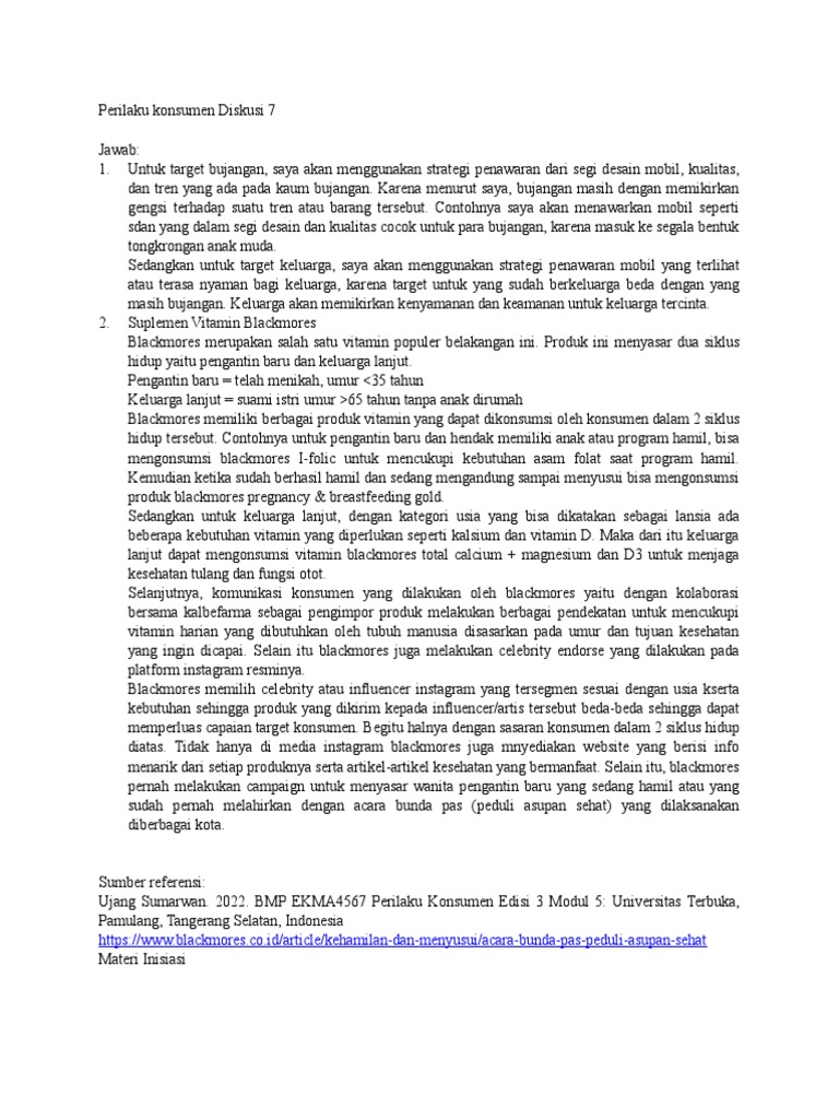 Perilaku Konsumen D7 | PDF