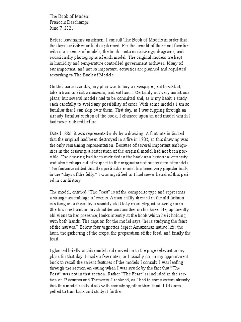 The Book of Models | PDF