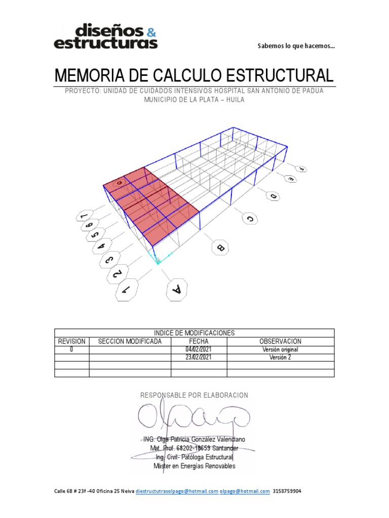 Memoria de Cálculo Estructural UCI | PDF | Fundación (Ingeniería ...