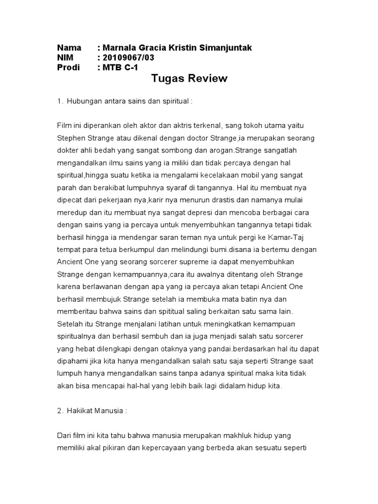 Review Dr. Strange | PDF