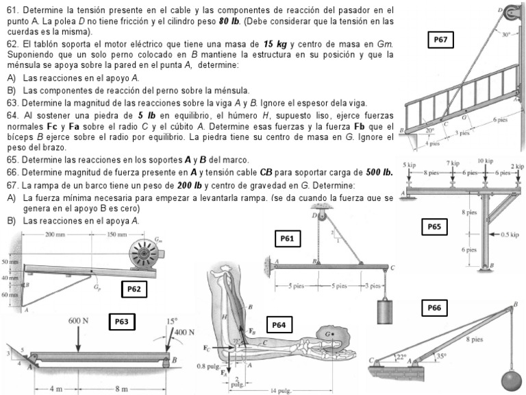 Ejercicios de Estatica-1 | PDF