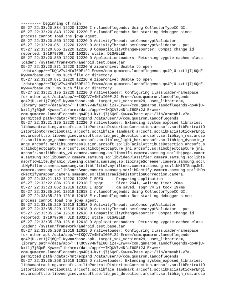 Mod Menu Log - Com - Qumaron.landoflegends | PDF | Software | Operating System Technology