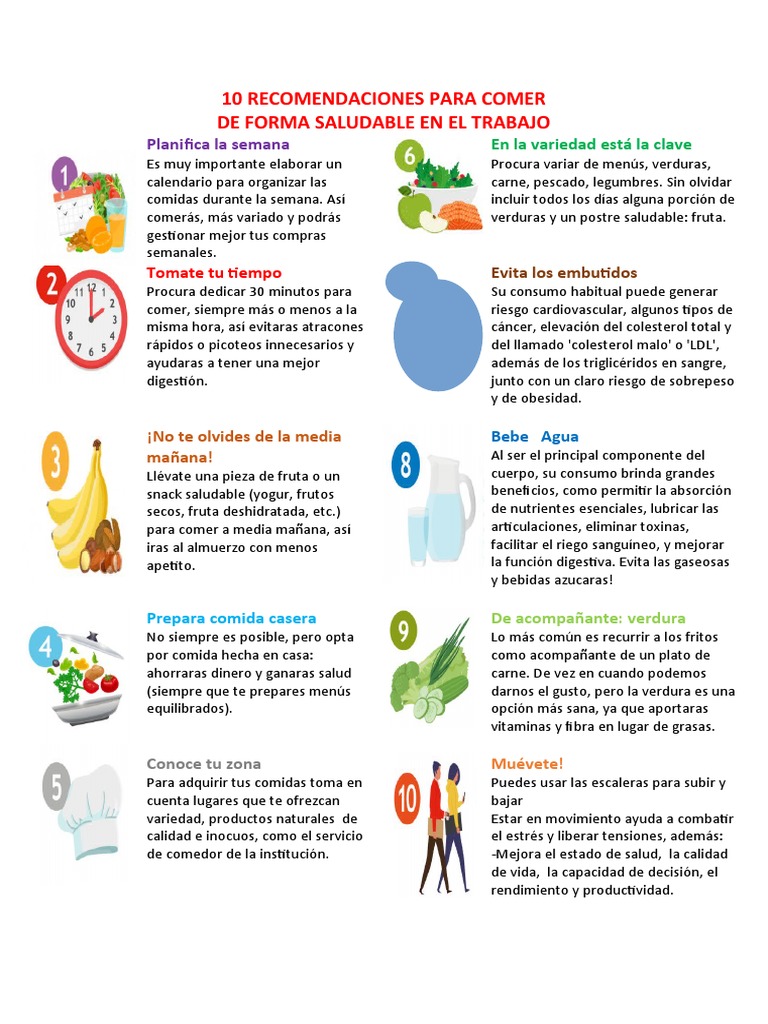 10 Recomendaciones para Comer 2 | PDF | Bienestar 10 Recomendaciones para Comer 2 | PDF | Bienestar