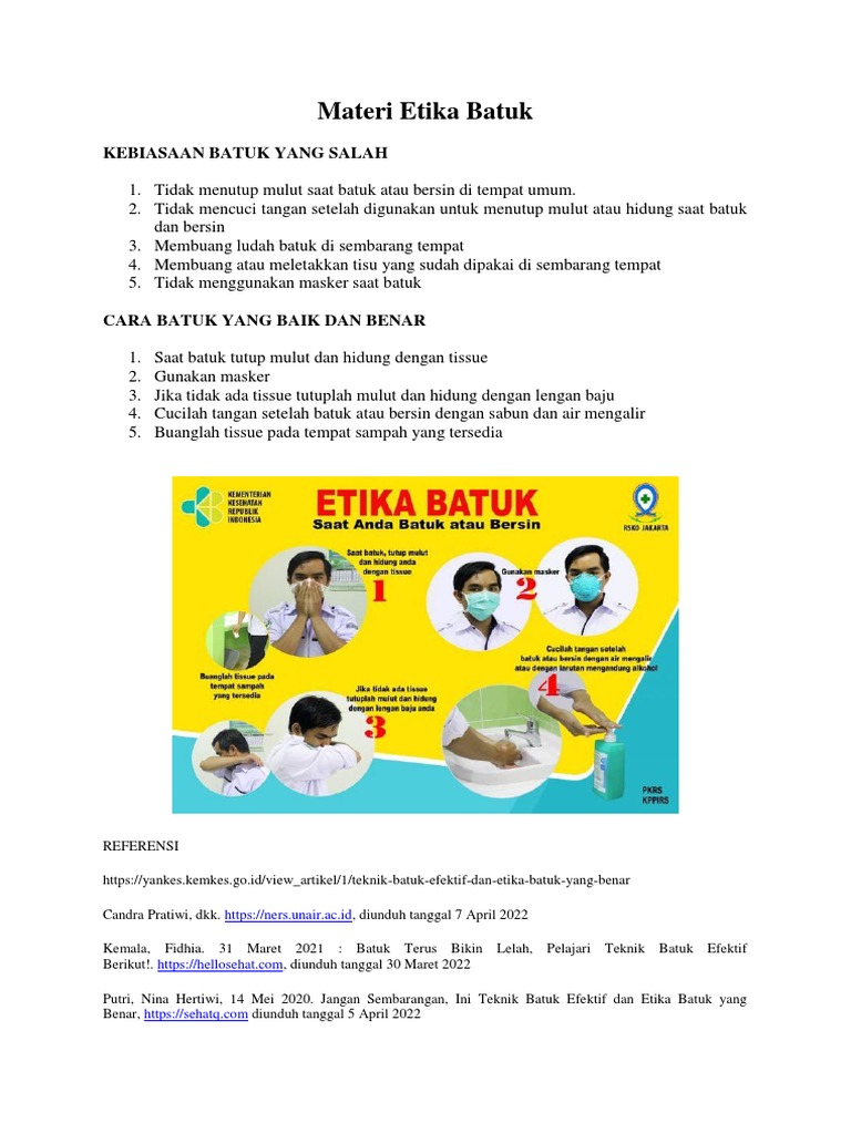 Materi Etika Batuk | PDF