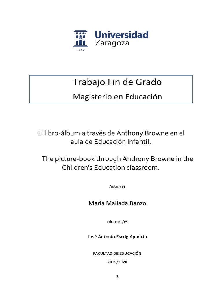 Taz TFG 2020 3093 | PDF | Narración | Libro de fotos