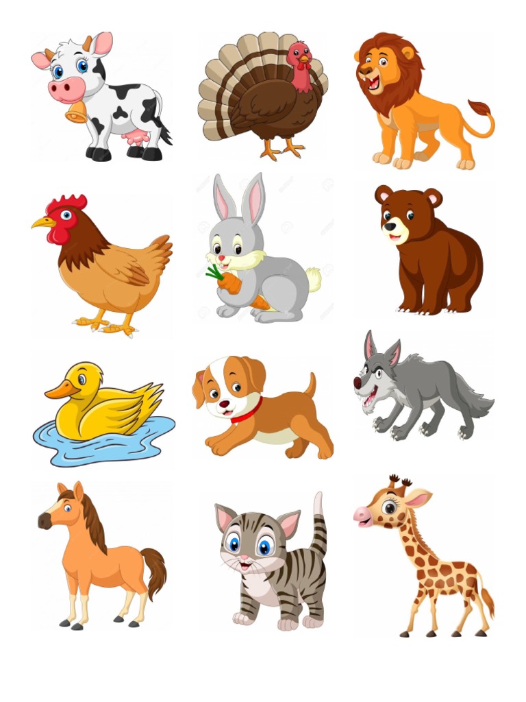 Animales Domesticos y Salvajes | PDF