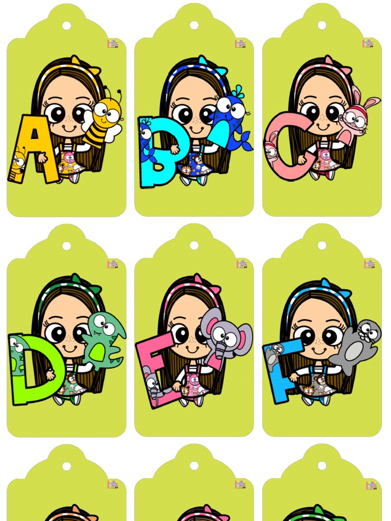 352.imprimible Llaveros Abecedario | PDF