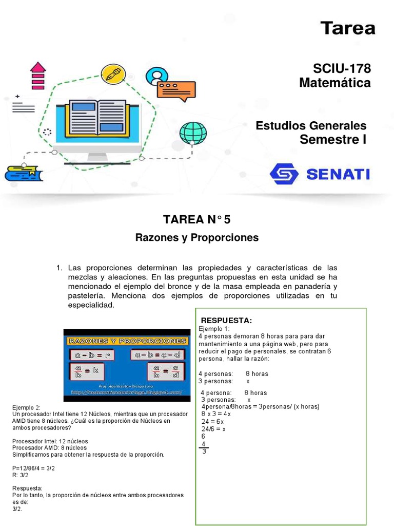 TAREA-06-Razones y Proporciones U006 | PDF | Microprocesador | Informática