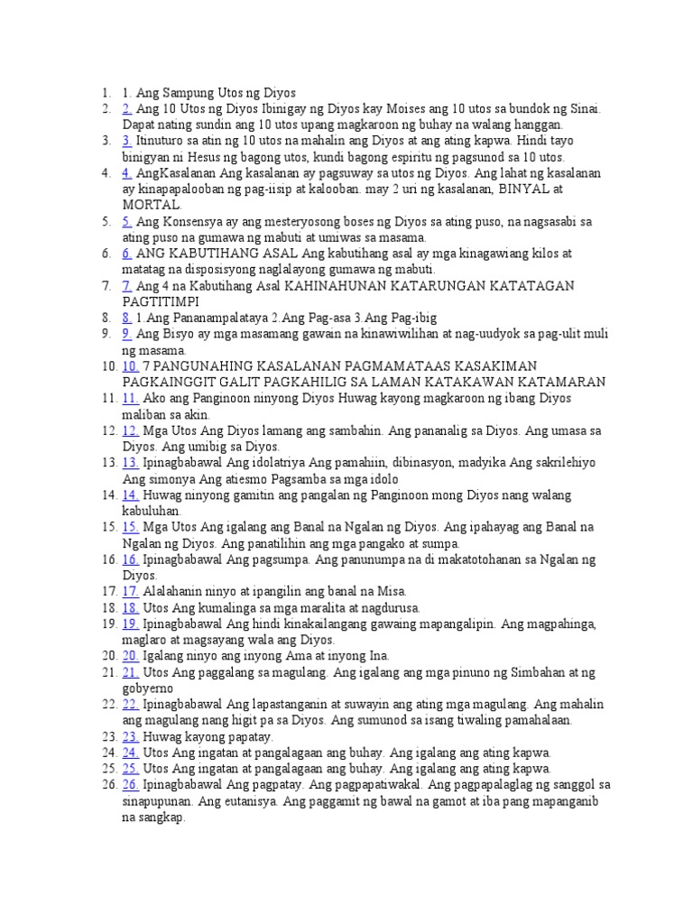 10 Commandments | PDF