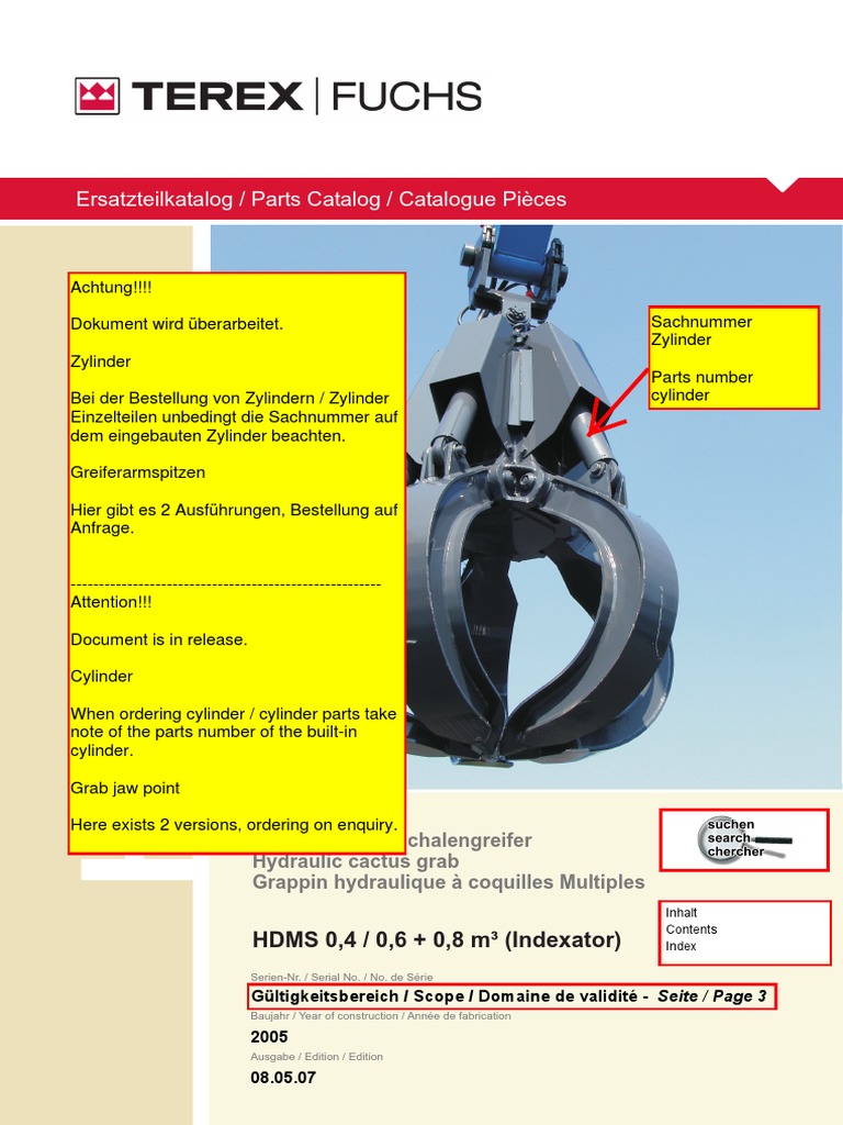 Poligrapa Terex Fuchs | PDF