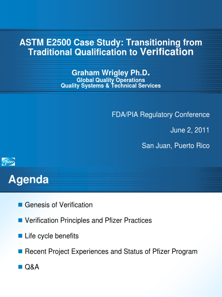 ASTM-E2500 Verification Approachwrigley | PDF | Verification And Validation | Risk