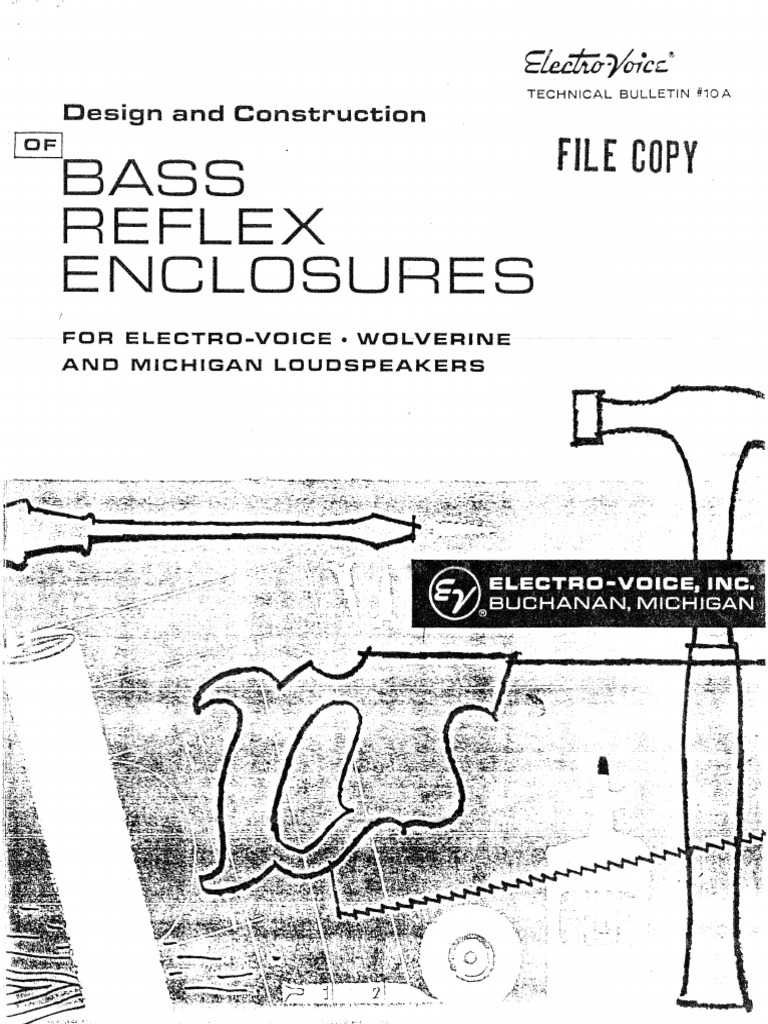 EV Design and Construction of Bass Reflex Enclosures Bulletin10A | PDF