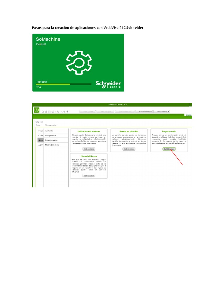 Pasos para La Creación de Aplicaciones Con WebVisu PLC Svhneider | PDF