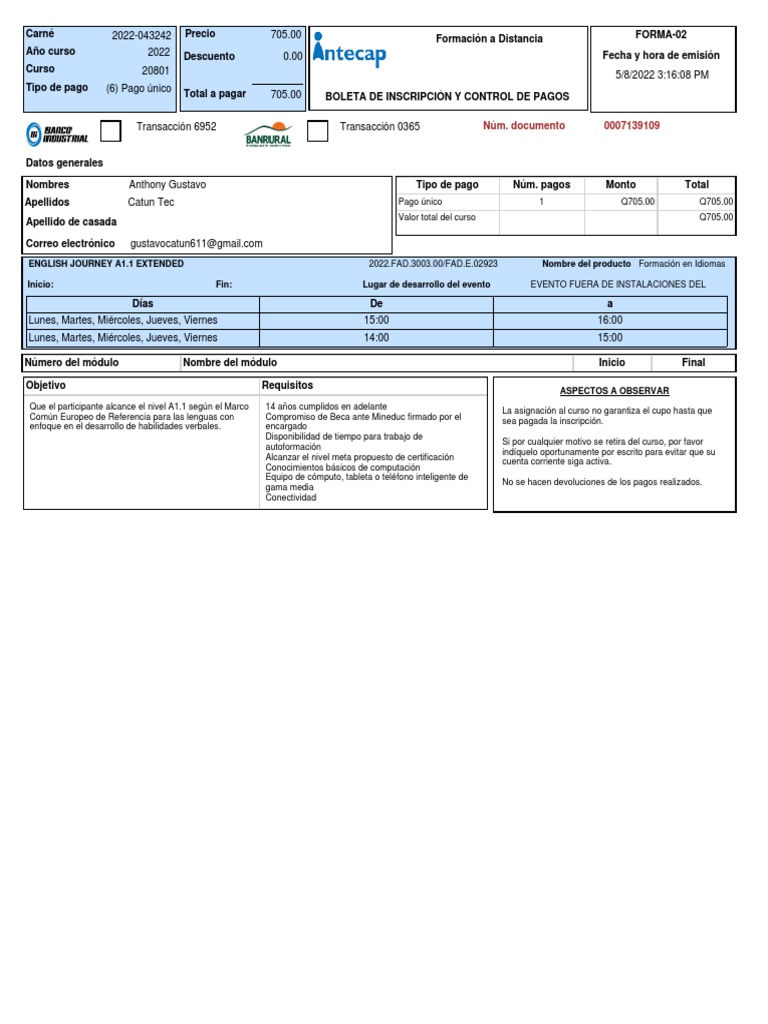 Boleta de Pago | PDF