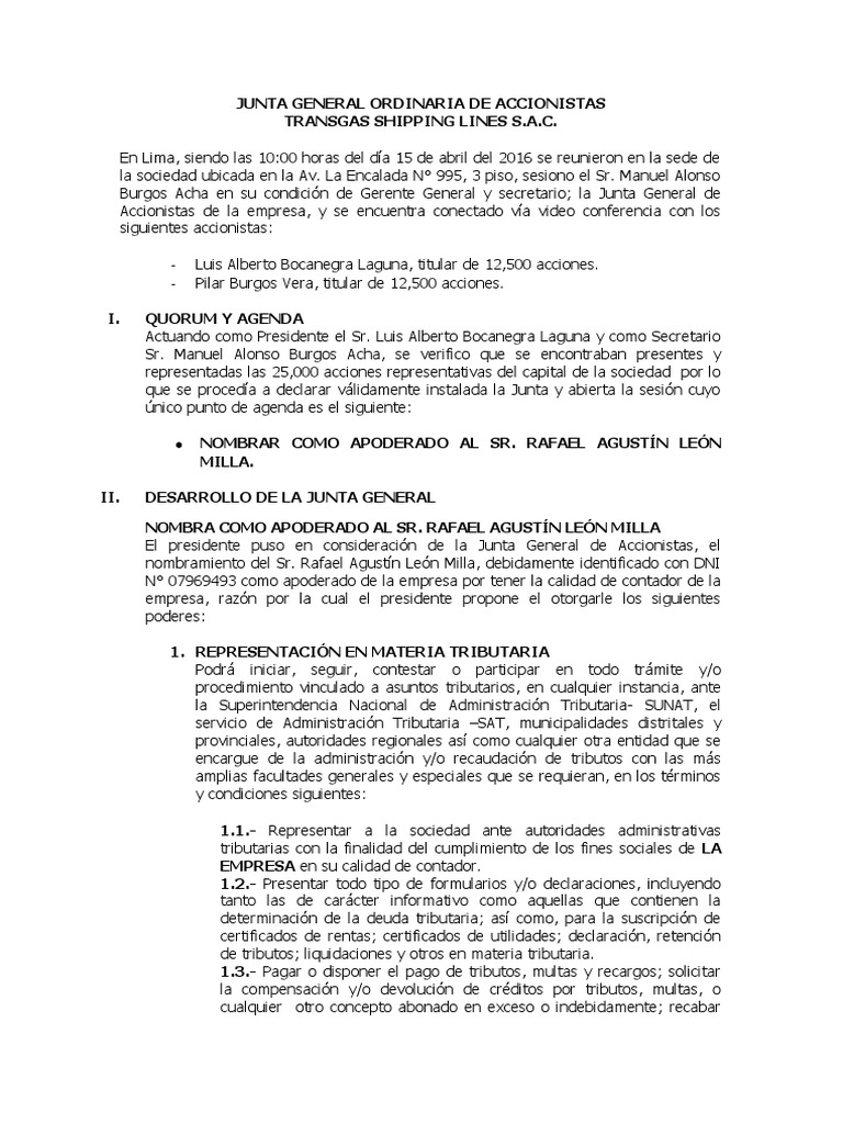Nombramiento de Apoderado | PDF | aduana | Gobierno