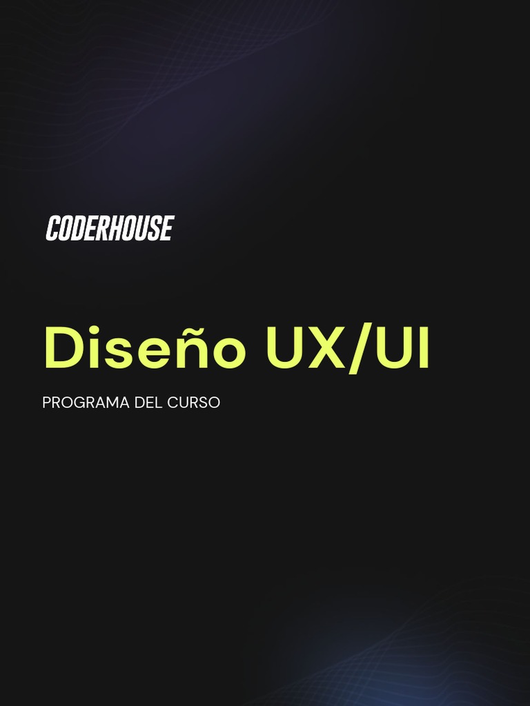 Diseño UX - UI | PDF