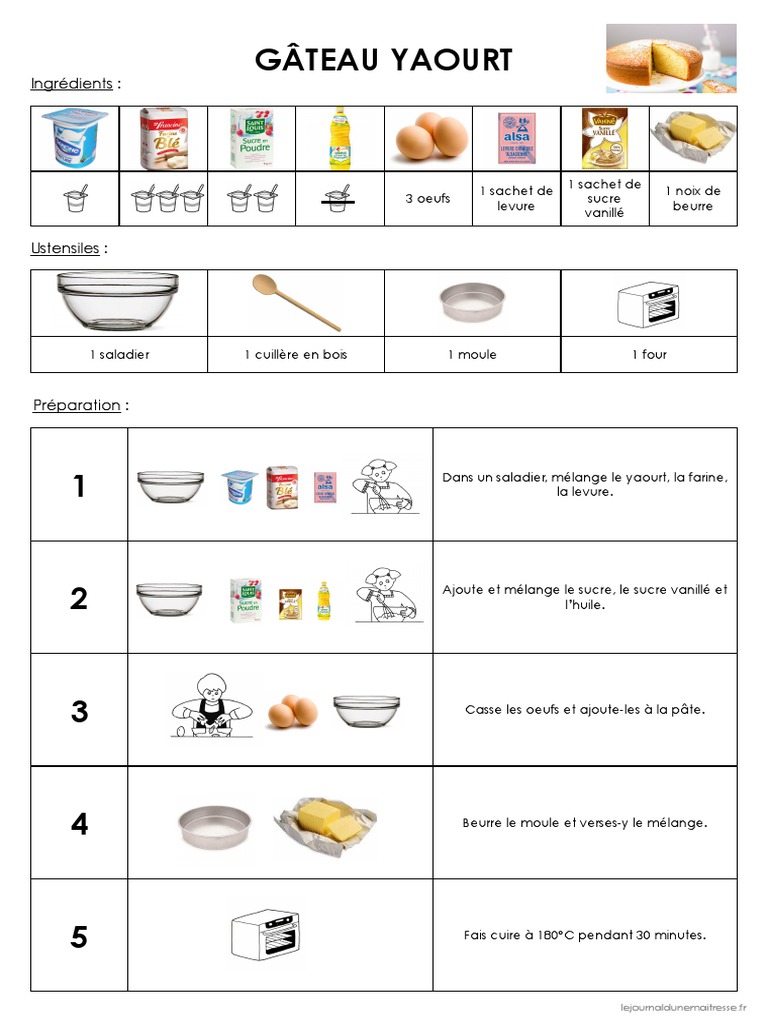 Gâteau Yaourt LJDM | PDF