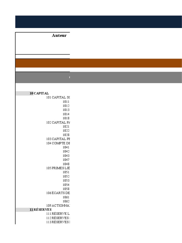 Plan de Comptes Syscohada Revise | PDF
