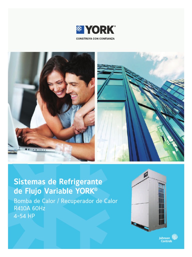 Catalogo VRF York Comprimido | PDF | Ingeniería mecánica | Química Física