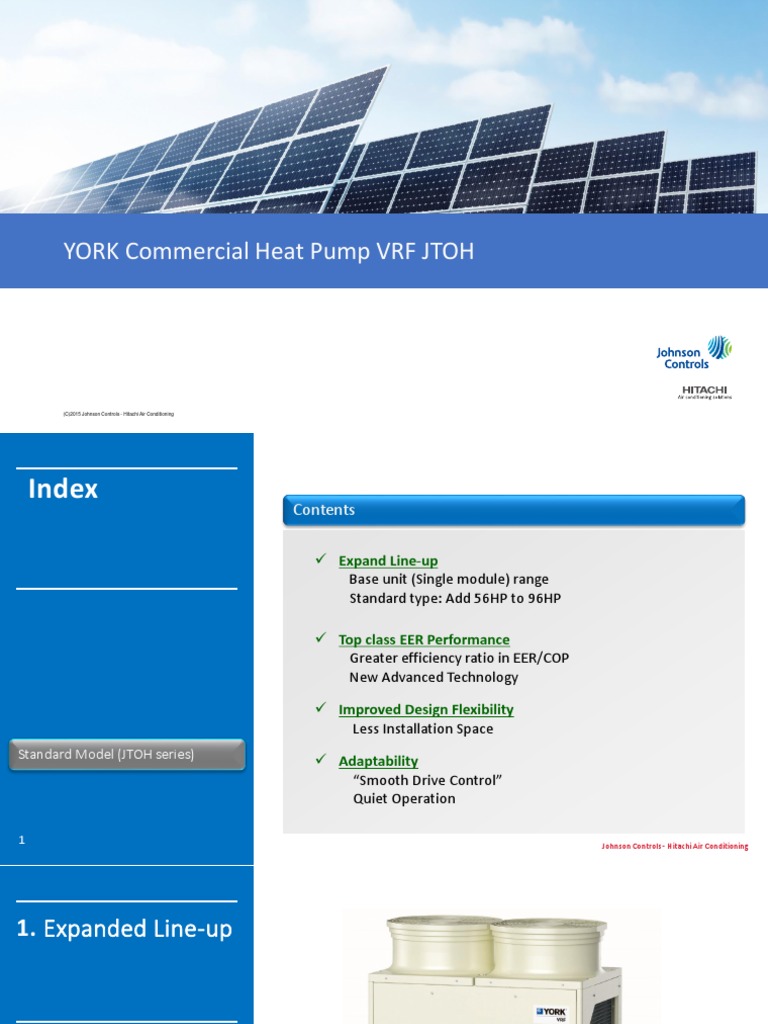 YORK VRF GEN II JTOH Conden | PDF | Air Conditioning | Power Inverter
