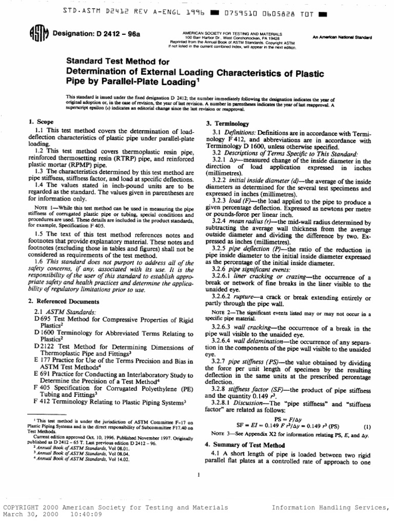 Astm D2412 Rev A | PDF