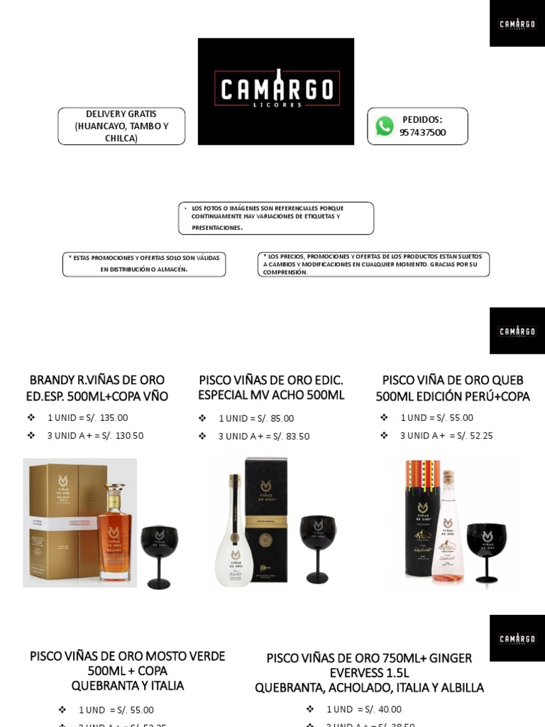 Catalogo Pisco | PDF