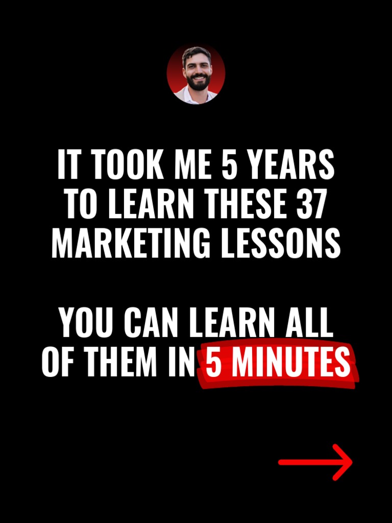 37 Marketing Lessons in 5 Minutes | PDF