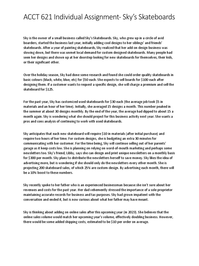 EXAMPLE - Individual Assignment W2022 | PDF