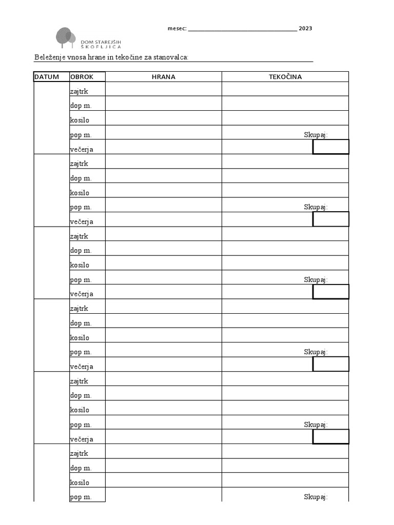 Bilanca Tekočin | PDF