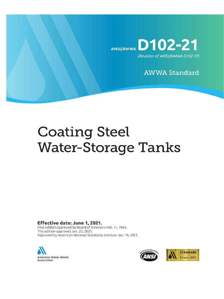 Ansi Awwa d102-21 | PDF