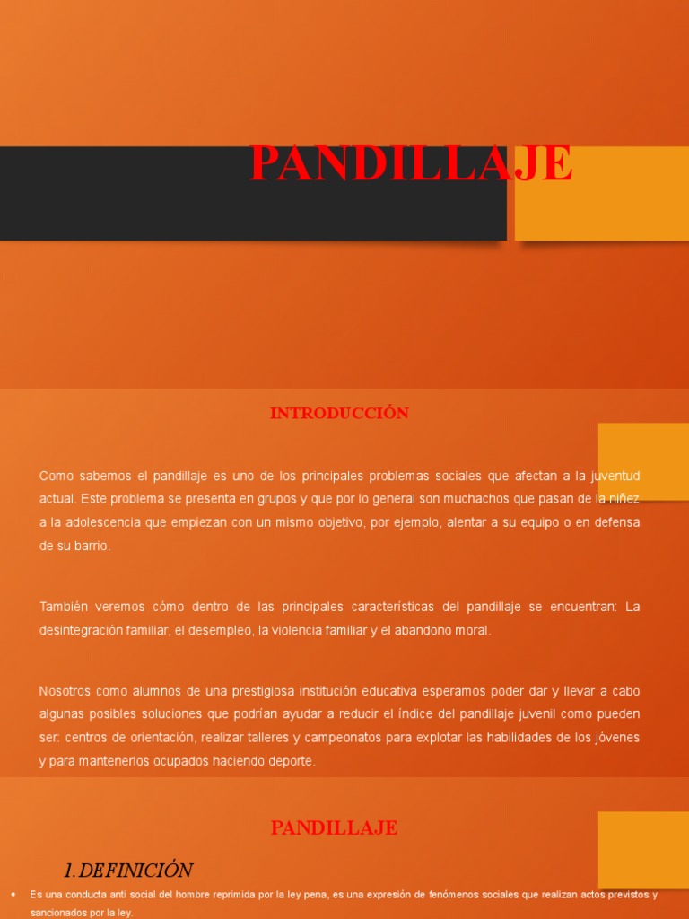 Pandillaje Juvenil: Causas y Consecuencias | PDF | Crímenes | Crimen y ...