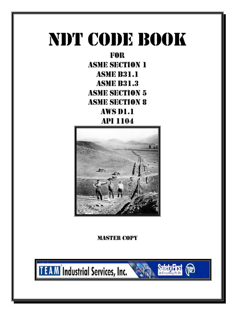 NDT Code Book Made Easy For Asme | PDF