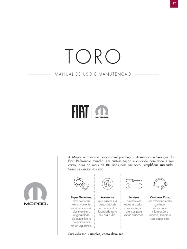 Manual TORO | PDF | Transporte | Veículos terrestres