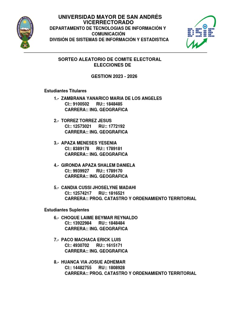 Comit Electoral Ing Geografica-1 | PDF