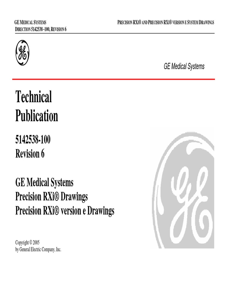 GE Precision RXi® Drawings | PDF
