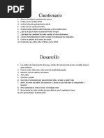 Encuesta General de Intereses Primaria y Secundaria | PDF