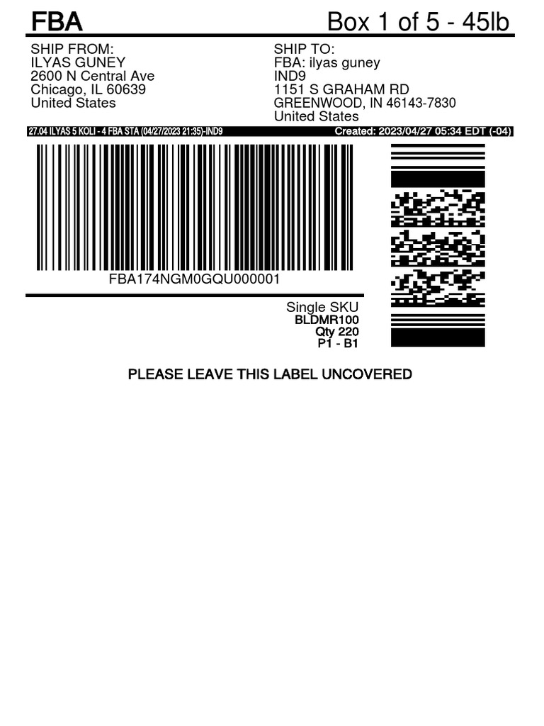 Amazon Fba Shıpment | PDF